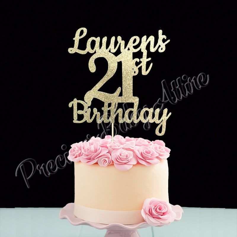 21 Birthday Topper - Etsy