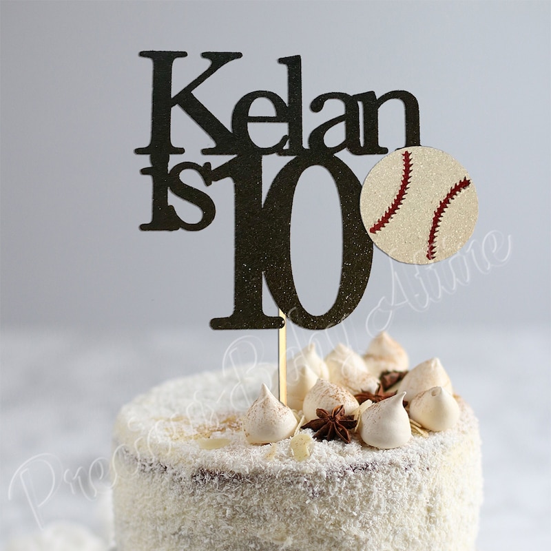 Baseball Cake Topper - Etsy