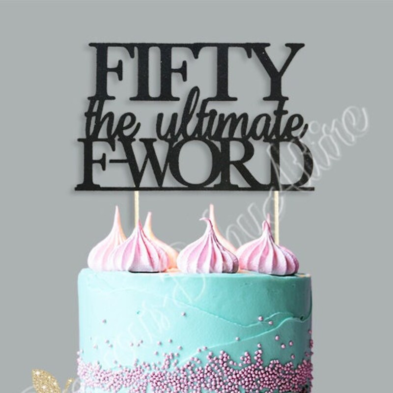 Word Party Cake Topper - Etsy