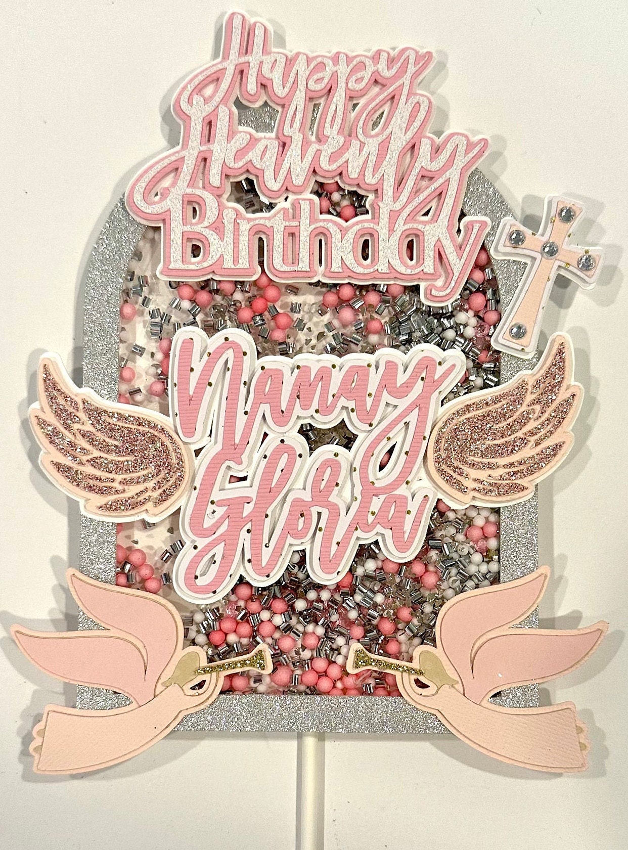 Happy Heavenly Birthday Cake Topper - Etsy