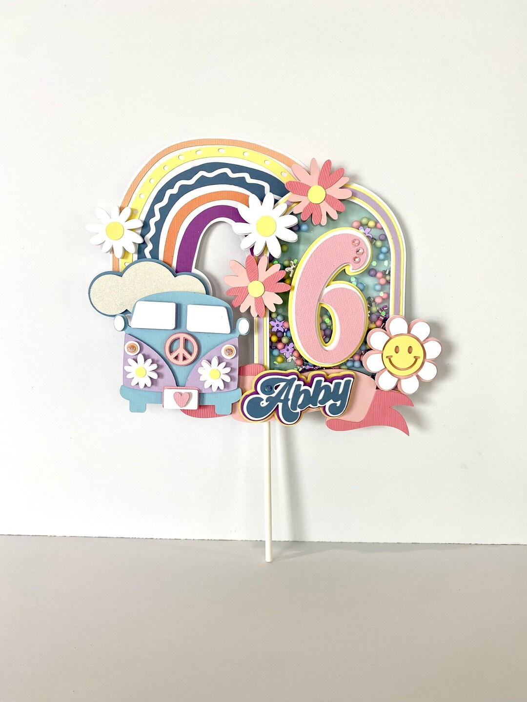 Groovy Cake Topper, Retro Cake Topper - Etsy