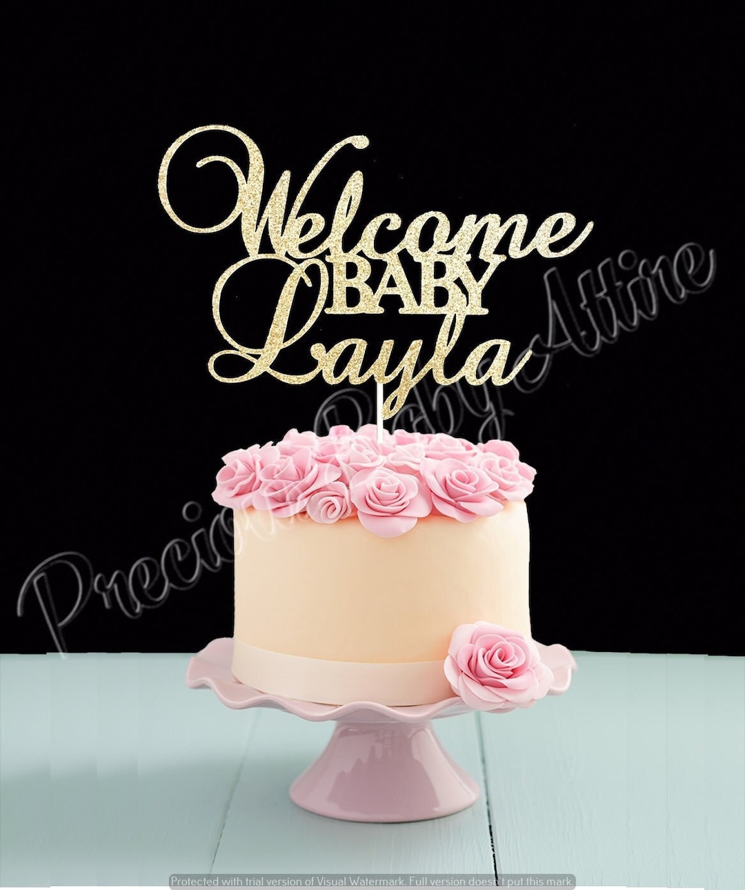 Welcome Baby Cake Topper, Baby Shower Cake Topper - Etsy