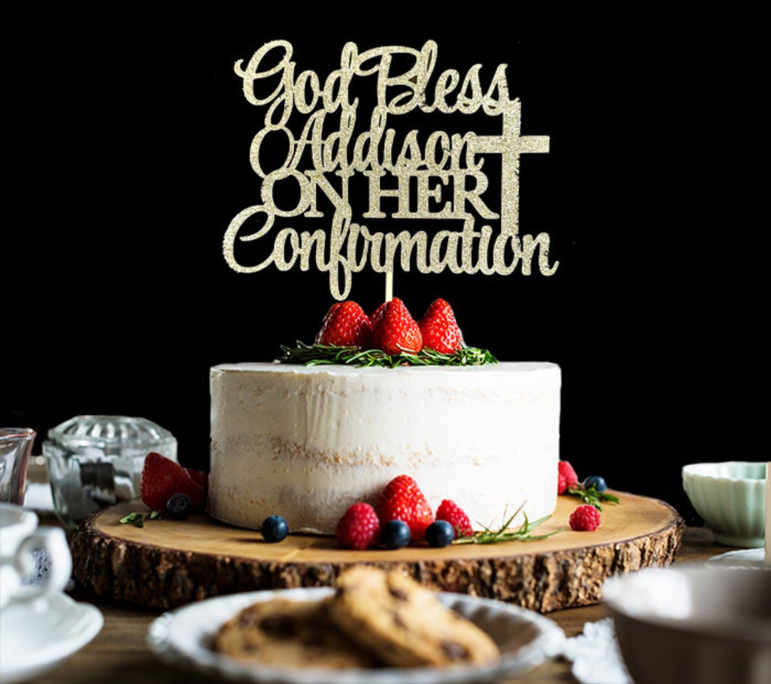 Confirmation Cake Topper, Religious Cake Topper - Etsy