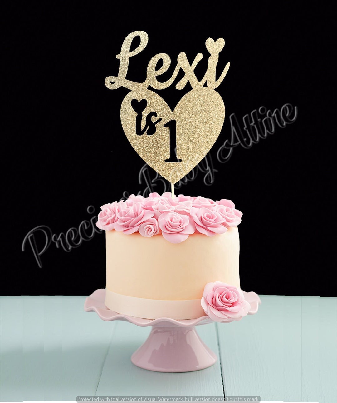 Personalized 21st Birthday Cake Topper, Glitter Cake Topper - Etsy