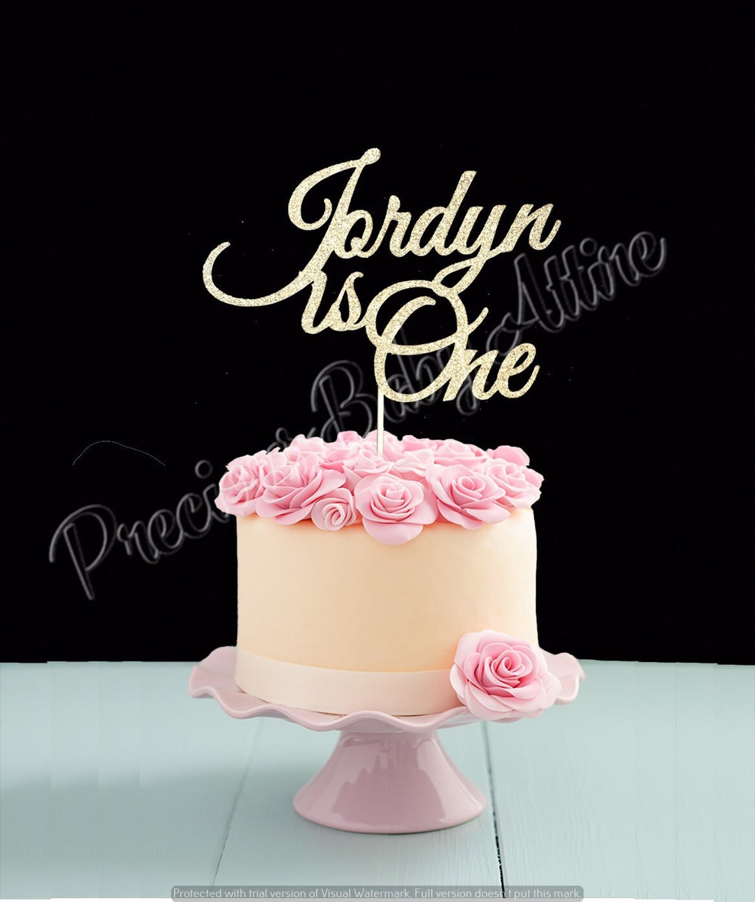 First Birthday Cake Topper, Any Age - Etsy
