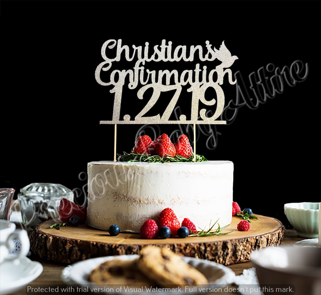 Confirmation Cake Topper, Religious Cake Topper - Etsy