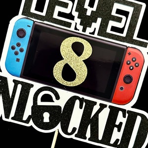 Level 8 Cake Topper, Video Game Cake Topper - Etsy