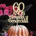 50 Años Amada Y Bendecida ,feliz Aniverario Cake Topper, Spanish Cake ...