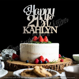 18th Birthday Cake Topper, Custom 18th Birthday Cake Topper - Etsy