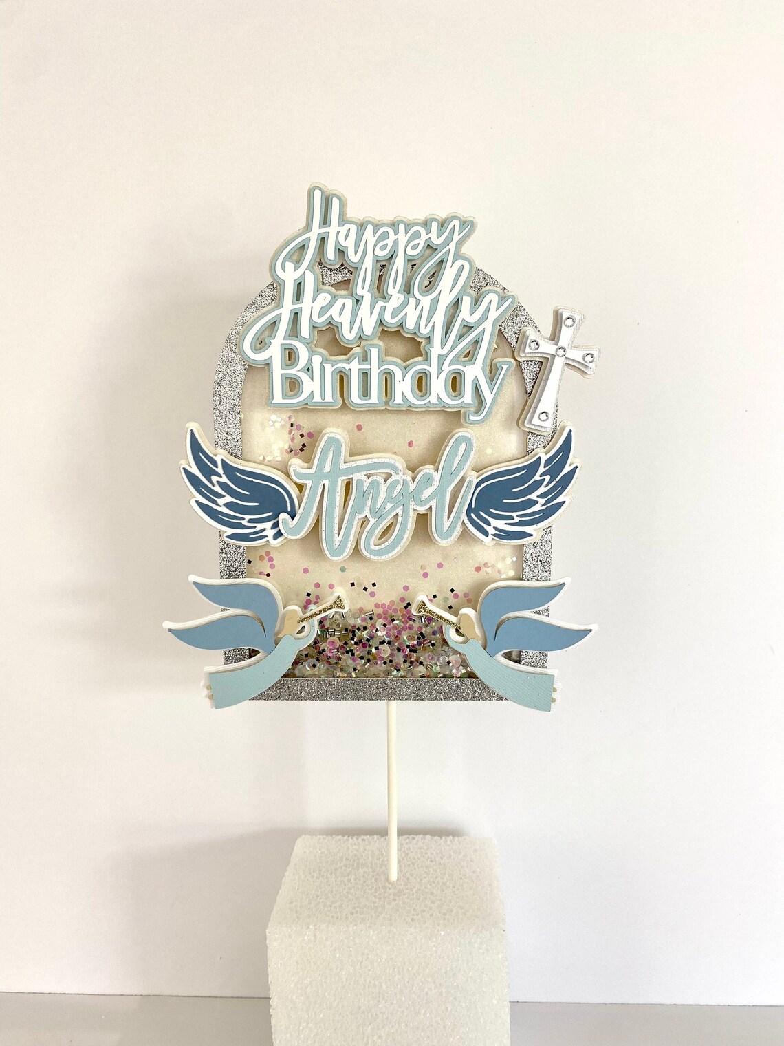 Happy Heavenly Birthday Cake Topper - Etsy