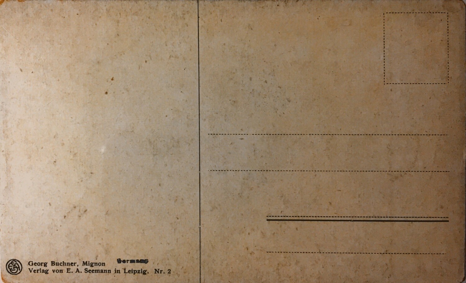 Vintage Art Postcard Mignon, Circa 1960. - Etsy