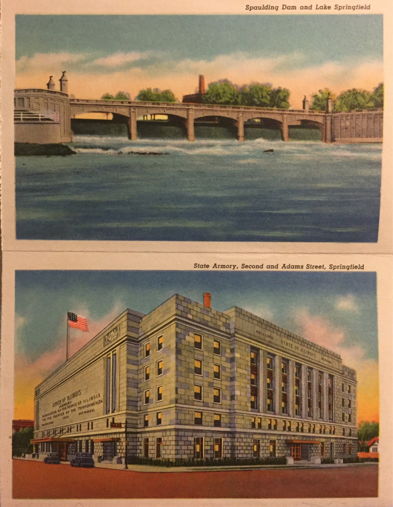 Vintage Postcard Book: Historic Springfield, Illinois, and Abraham ...