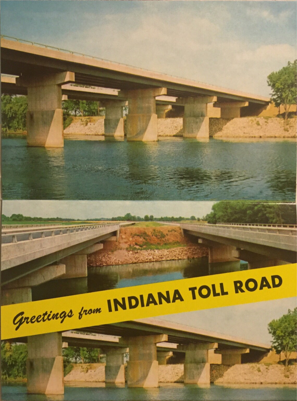 Vintage Postcard Book: Indiana Toll Road - Across the Heart of America ...