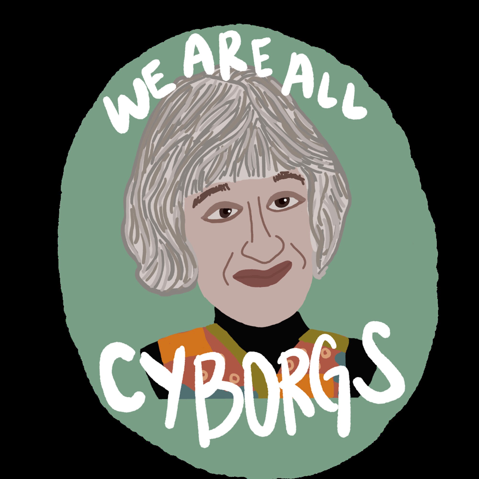 Donna Haraway - A Cyborg Manifesto - Pocket Design Graphic Tee - We Are ...