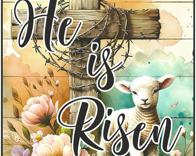 He is Risen Easter Single-sided Vinyl Garden Flag - Etsy