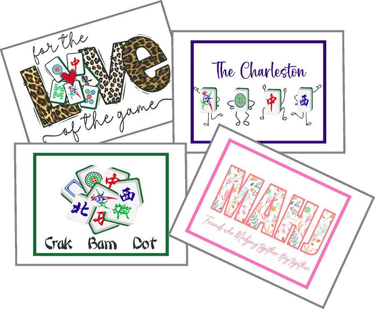 Mahjong Note Cards - Etsy