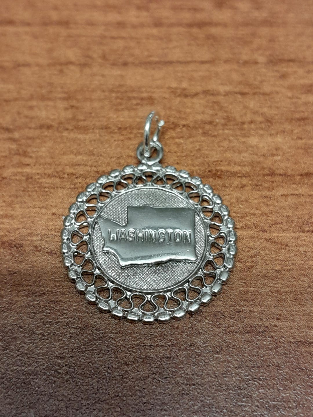 HANDPICKED Sterling Silver Washington State Charm - Etsy