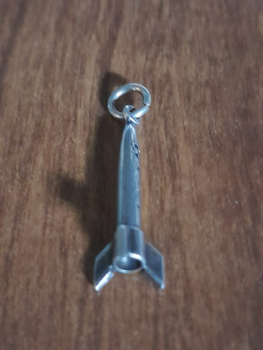 HANDPICKED Sterling Silver Rocket Ship Charm - Etsy