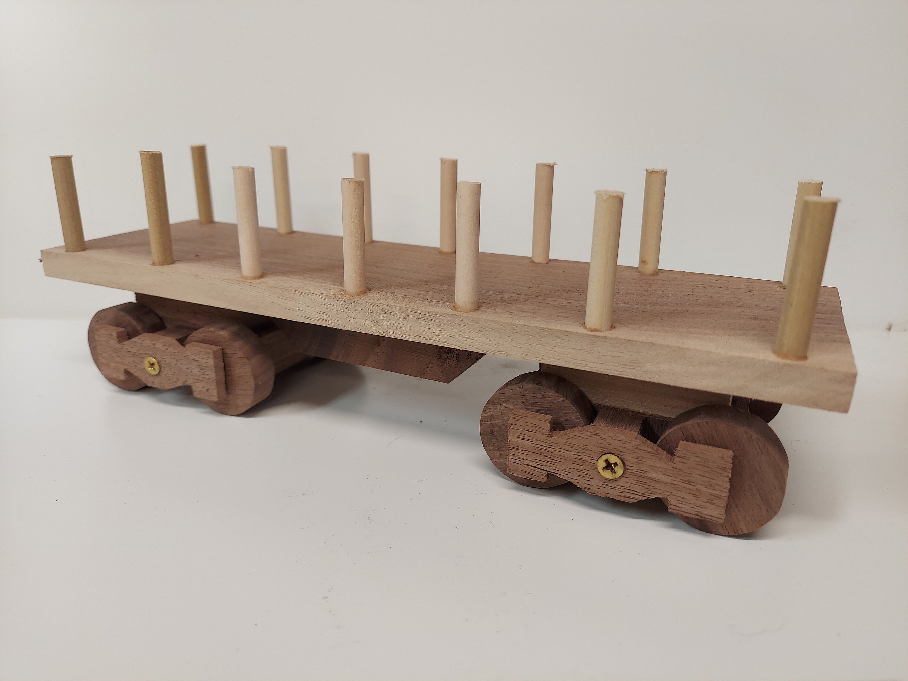 Wood Toy Train (engine and 6 Cars) - Etsy