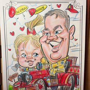 Custom Hand Drawn Caricature Cartoon Face Portrait Sketch - Etsy