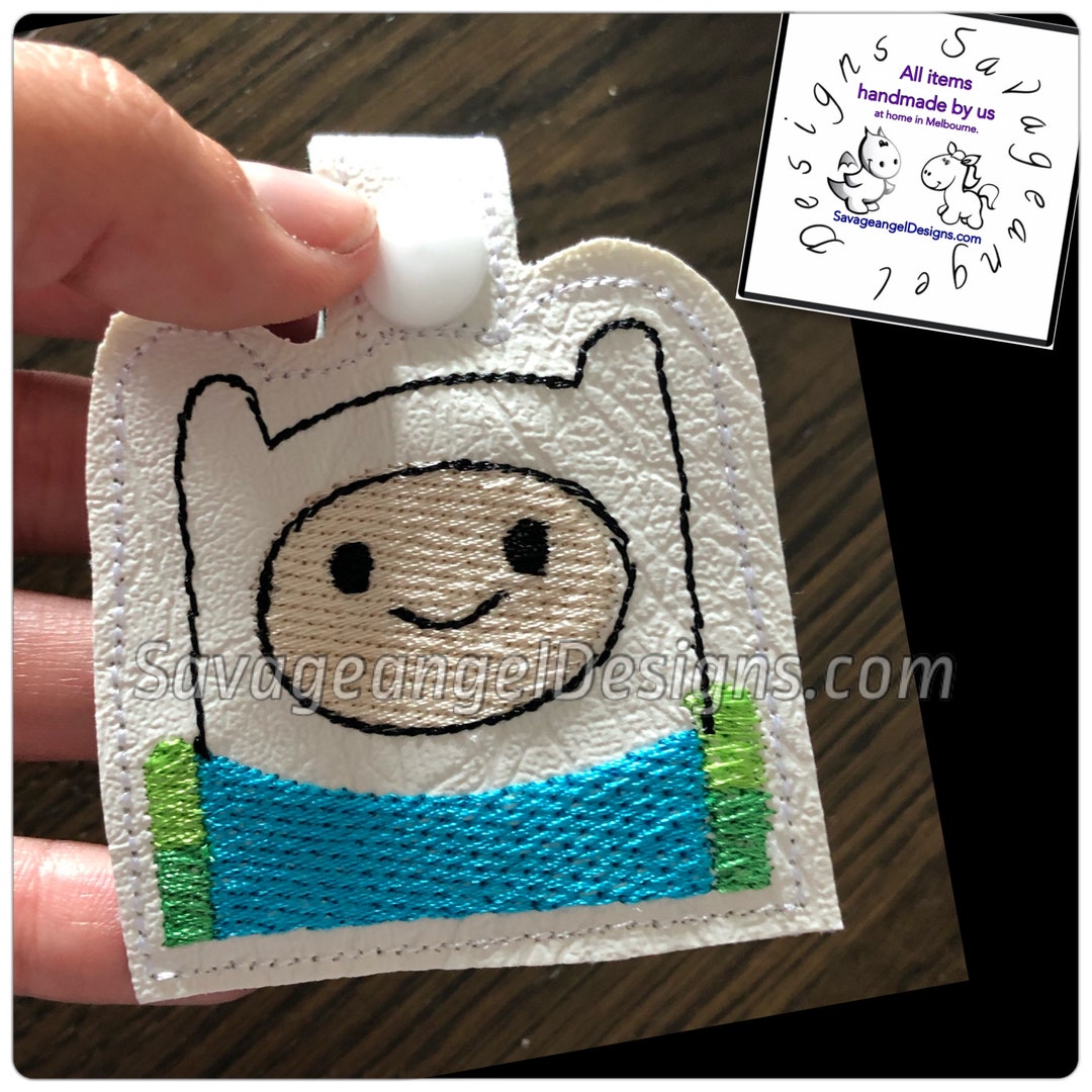 Finn Bag Tag Key Tag Embroidery Designs 4x4 Hoop - Etsy