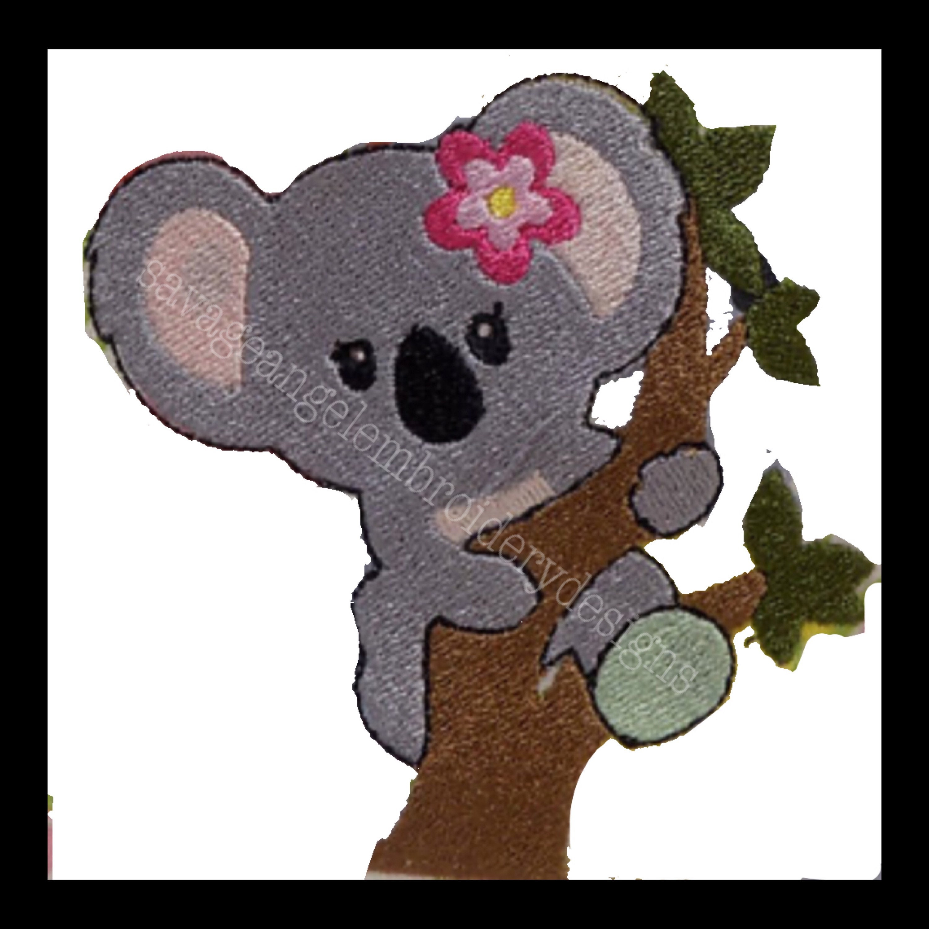 DIGITAL FILE 4x4 Koala Embroidery Design - Etsy