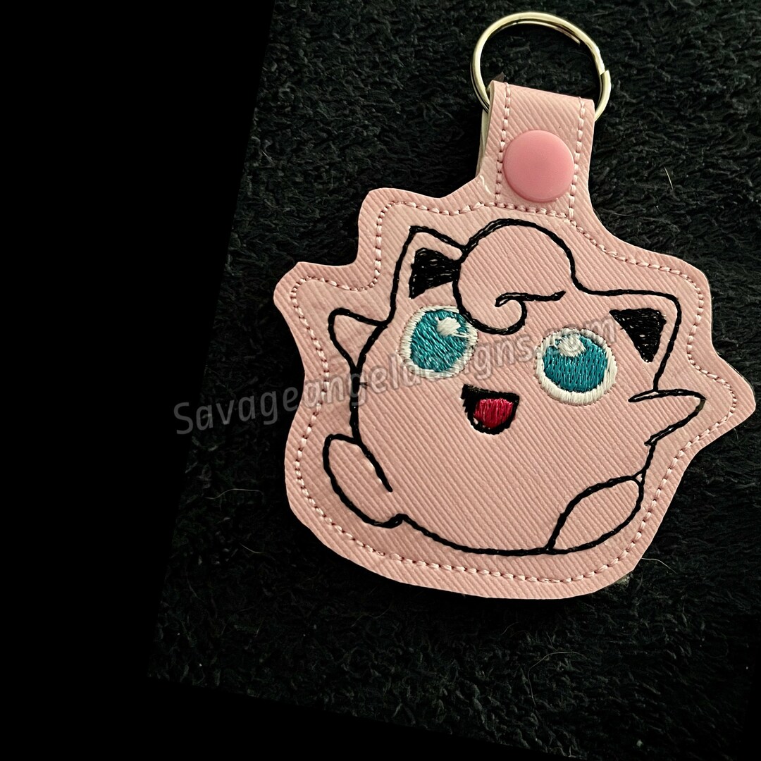 DIGITAL File - 4x4 Pink Poke Bag/key Tag Embroidery Design - Etsy
