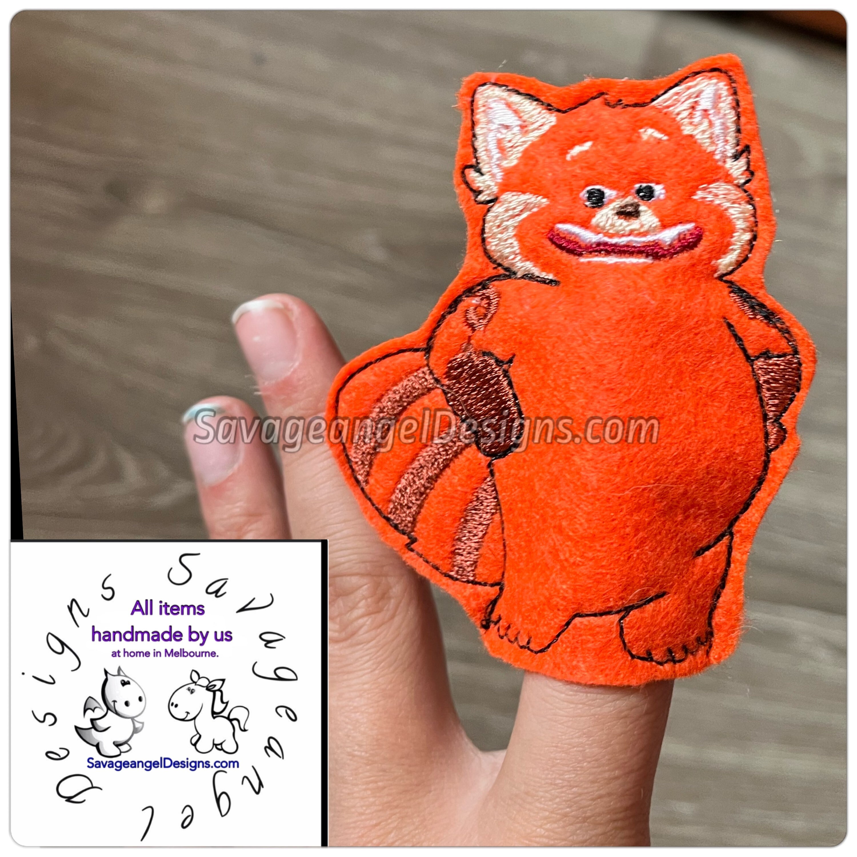 Red Panda Stitch Fill and Puppet 4x4 Embroidery Design - Etsy