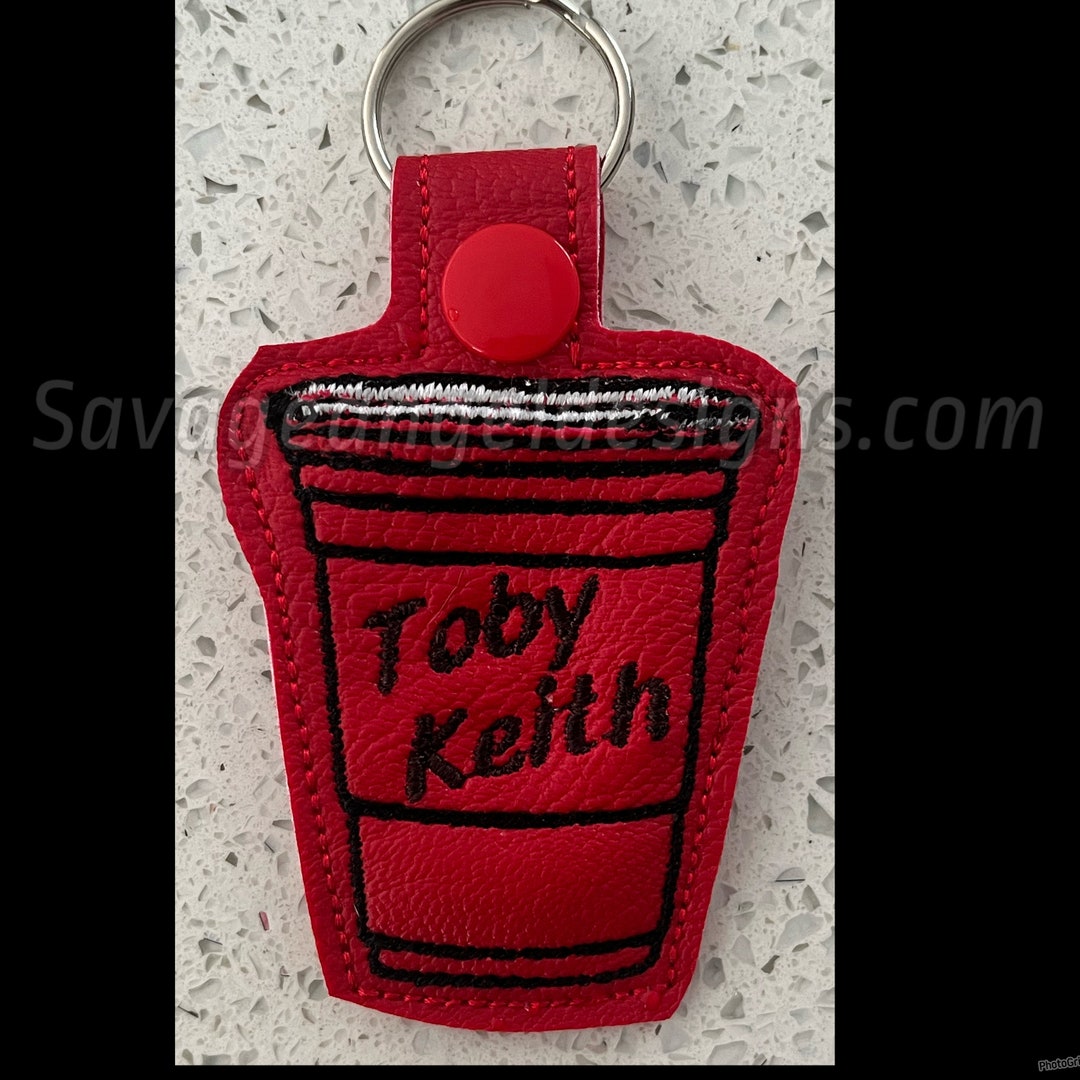 DIGITAL FILE 4x4 Embroidery File Toby Keith Key Tag Design - Etsy