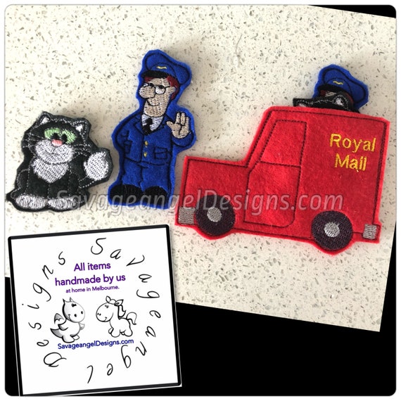 DIGITAL FILE Postman Finger Puppet Embroidery Design 4x4 - Etsy