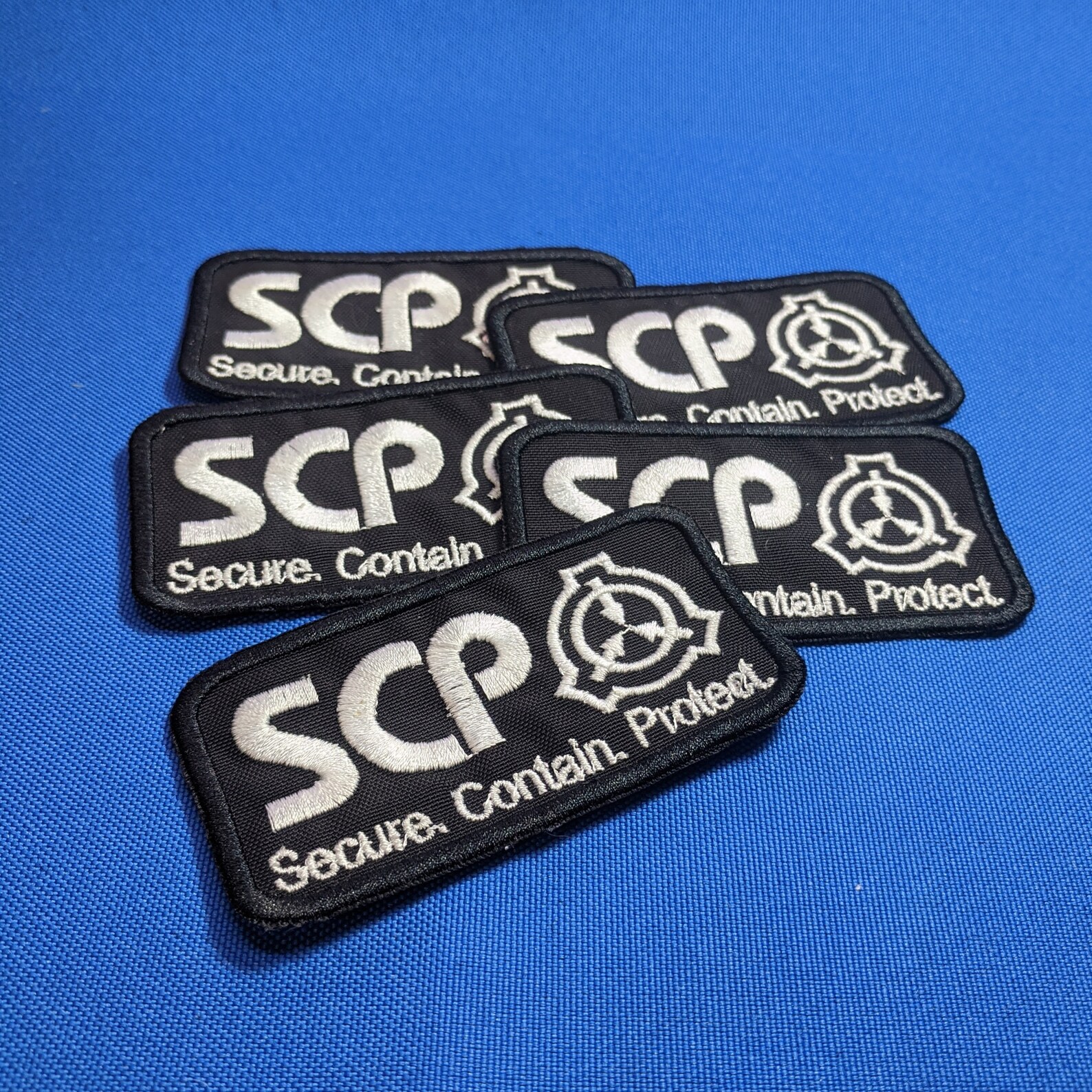 SCP Slogan Patch Secure Contain Protect SEW ON / Velcro | Etsy
