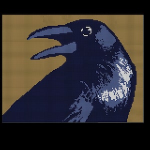 Raven Blanket / Tapestry Crochet *pattern Only* - Etsy
