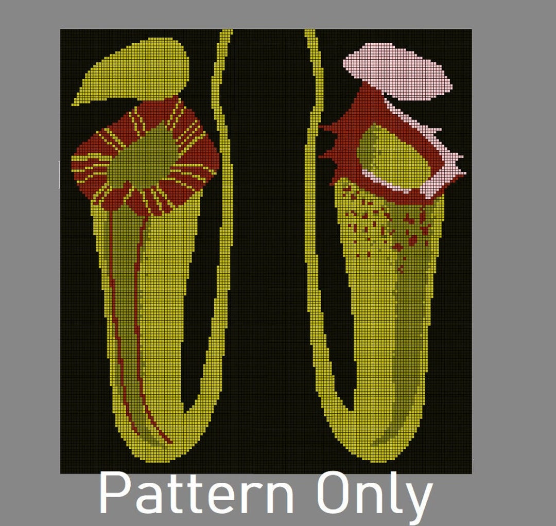 Pitcher Plants (nepenthes) Crochet Blanket *pattern Only* - Etsy