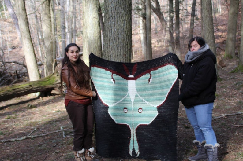 Luna Moth Afghan Crochet Pattern pattern Only - Etsy