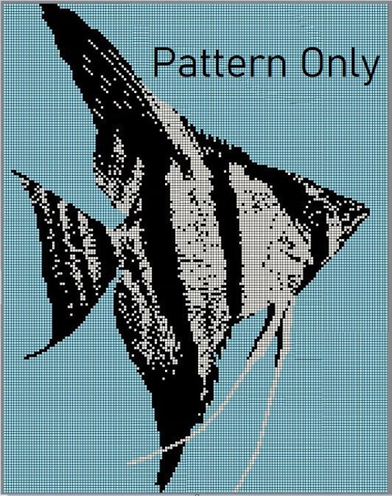 Angelfish Blanket crochet Pattern | Etsy