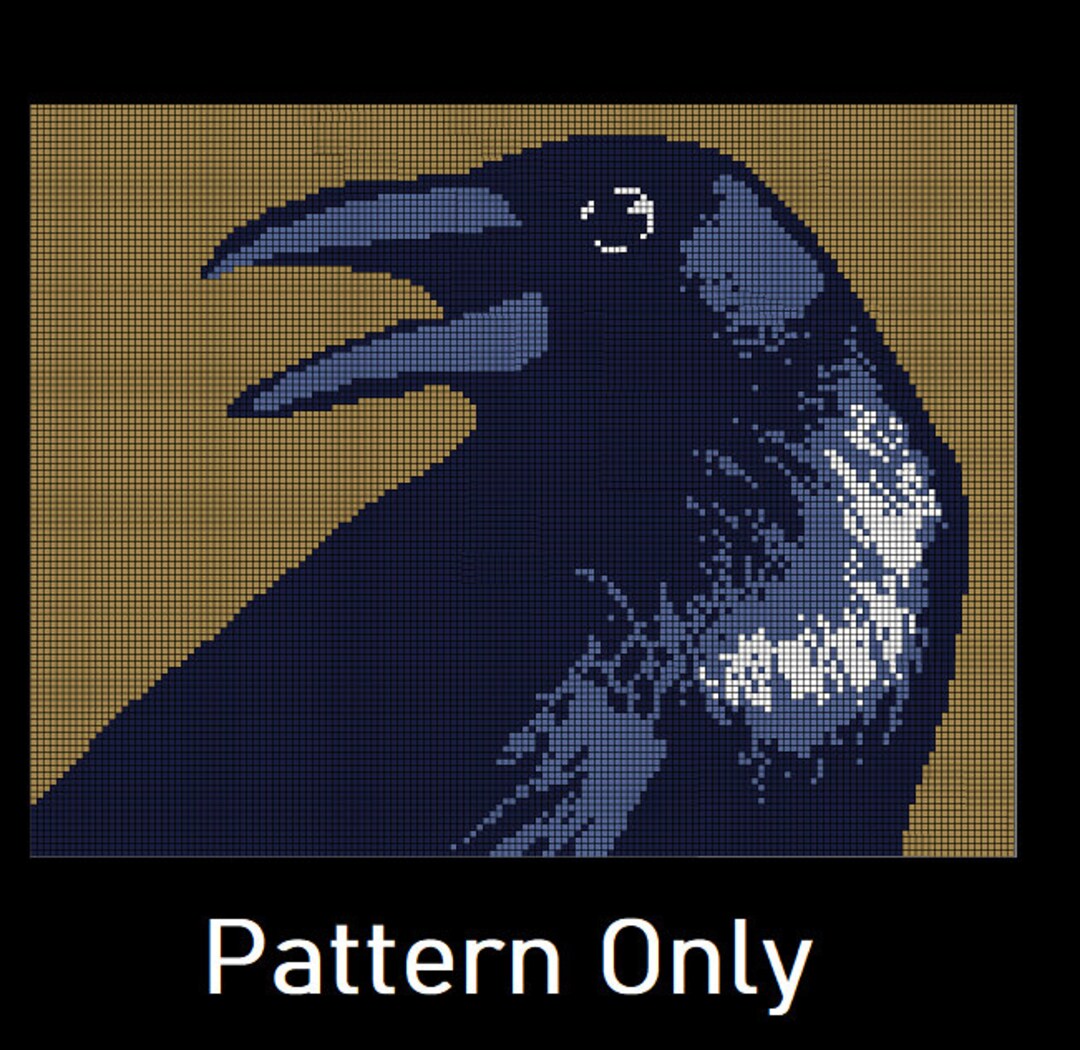 Raven Blanket / Tapestry Crochet pattern Only - Etsy