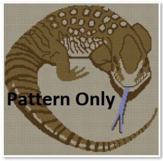Savannah Monitor Crochet Tapestry pattern Only - Etsy