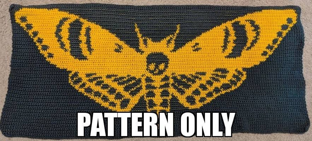 Deaths Head Moth Crochet **pattern Only** - Etsy