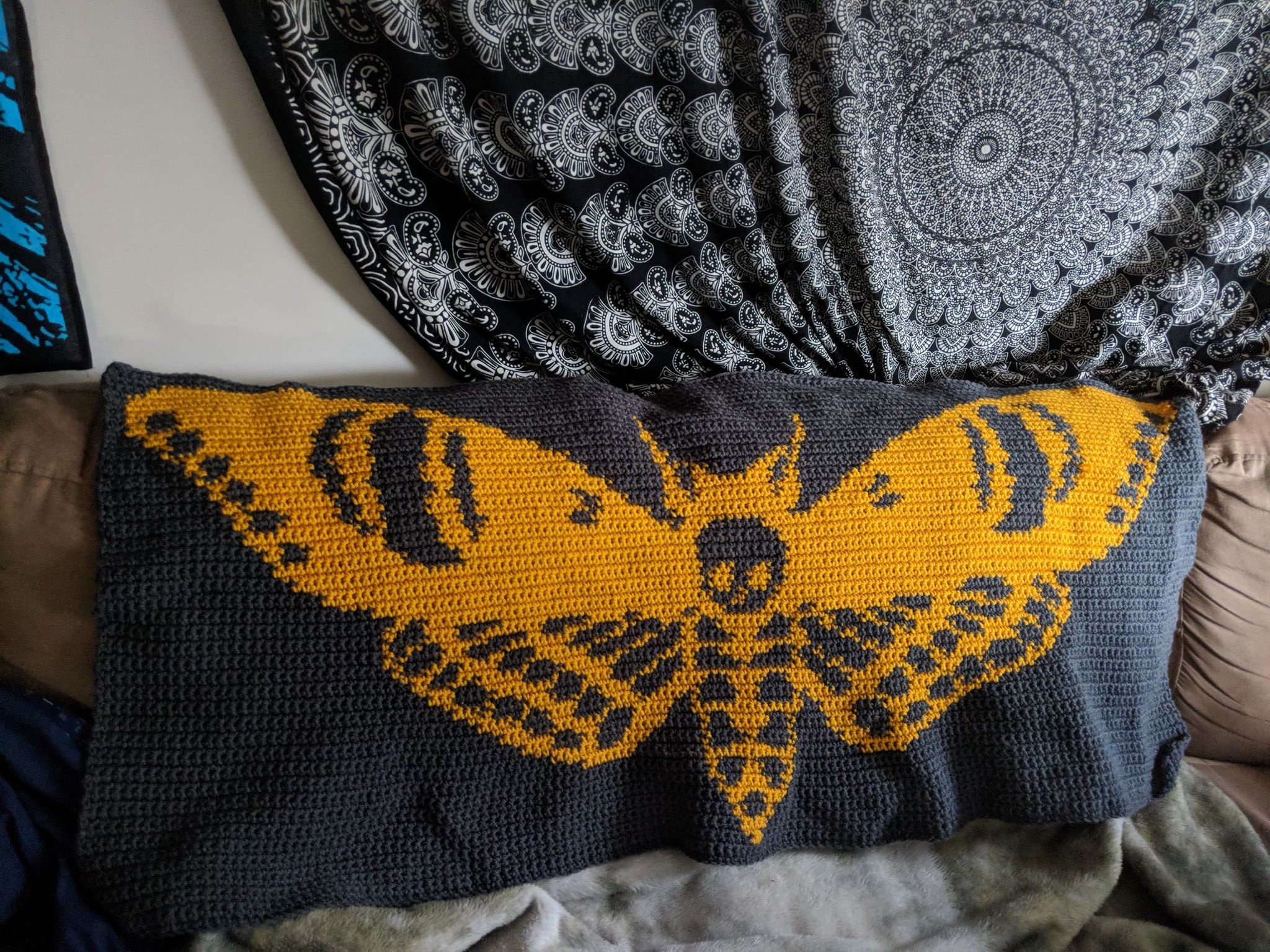 Deaths Head Moth Crochet pattern Only | Etsy