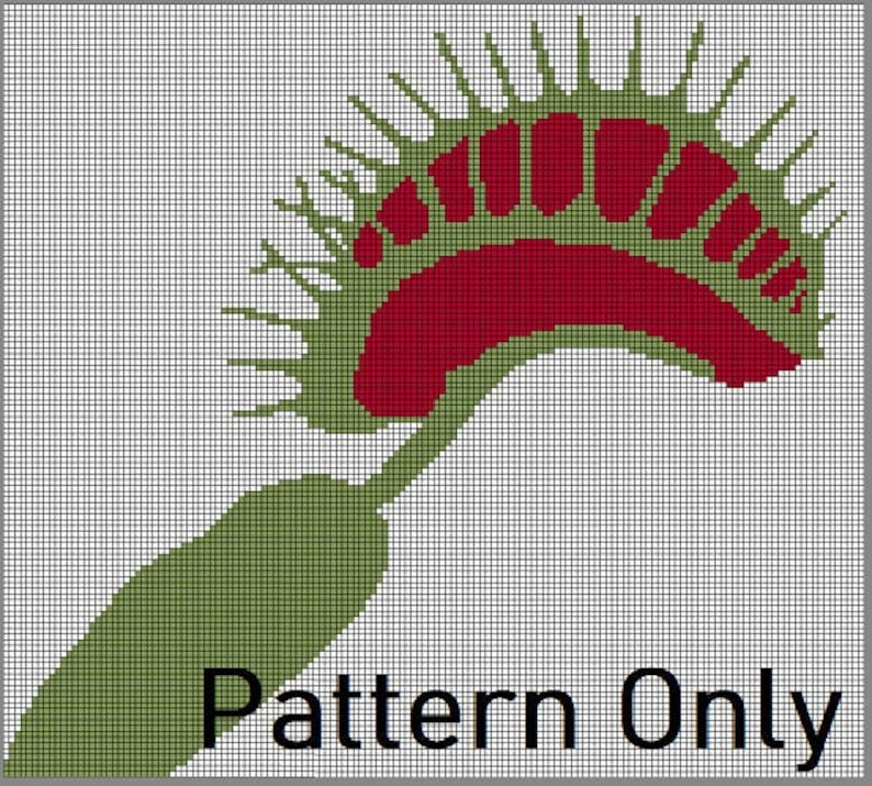 Venus Flytrap Afghan Crochet pattern Only - Etsy
