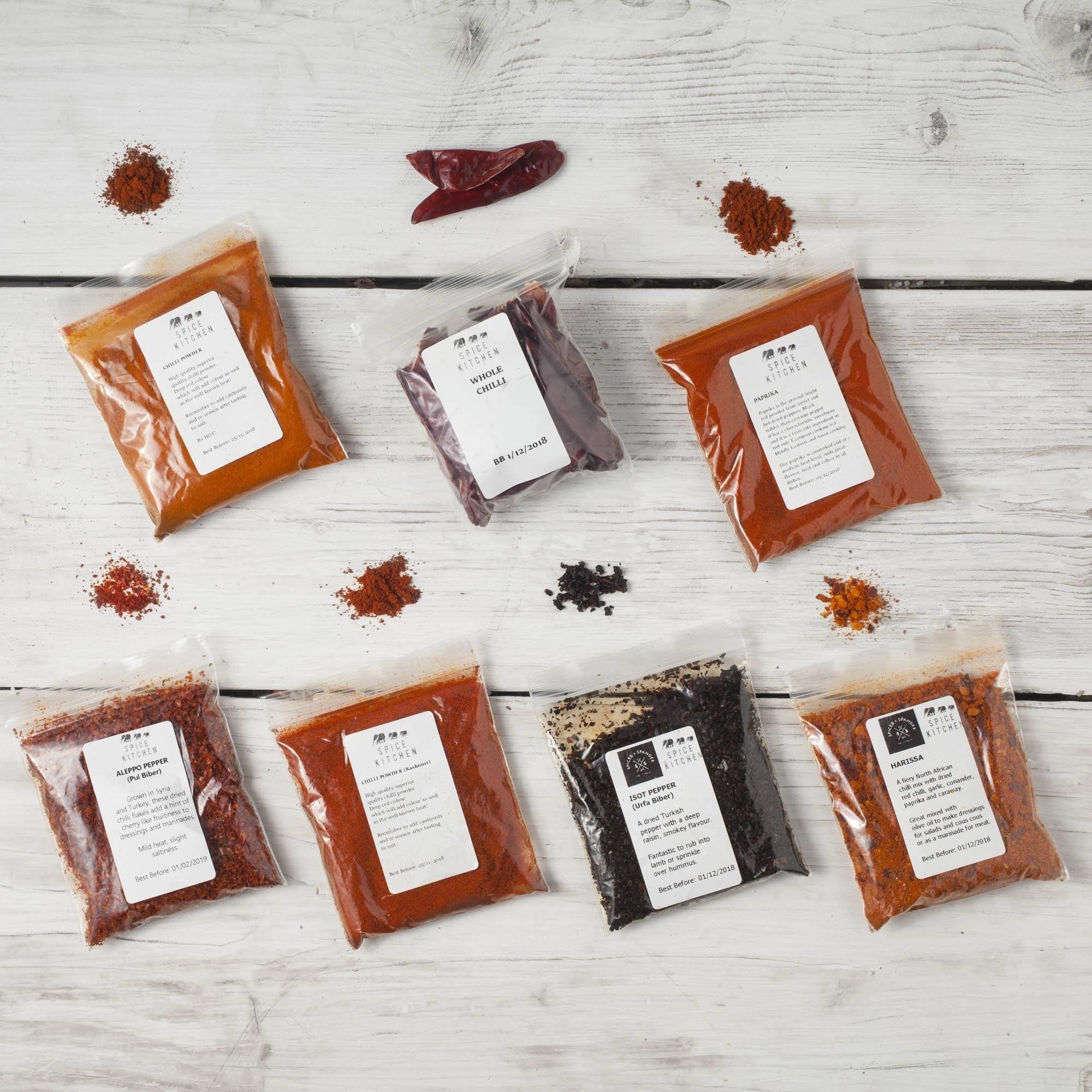 International Chilli Collection With 7 Chillies - Etsy