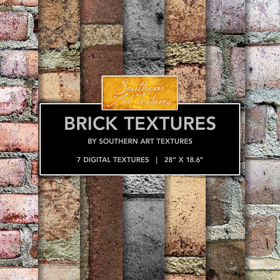 Brick Textures Digital Paper, Brick Patterns Scrapbook Paper Pack ...