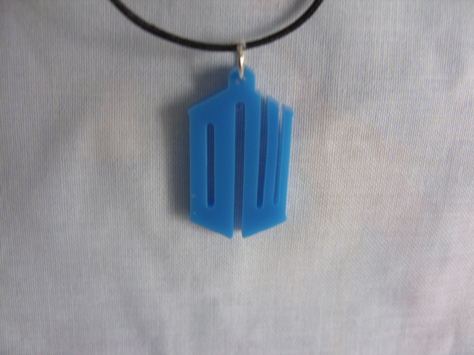 Dr Who Tardis Laser Cut Charm Necklace - Etsy