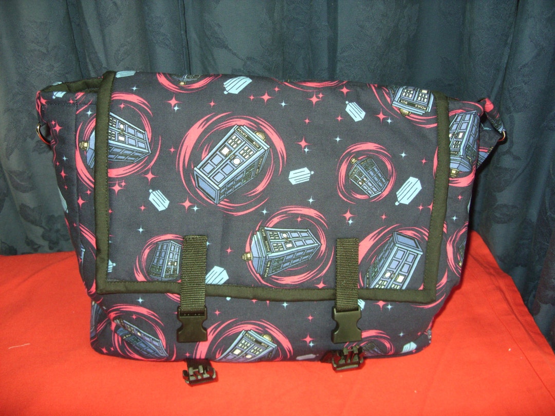 Messenger Bag Made From Tardis Fabric - Etsy