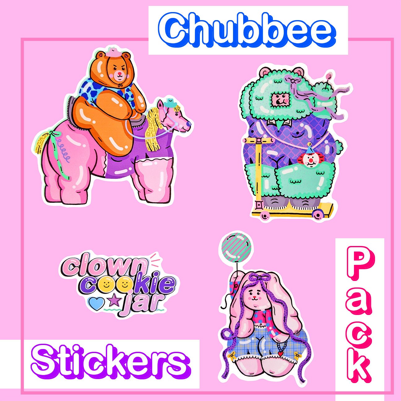 Chubbee Stickers Pack - Etsy
