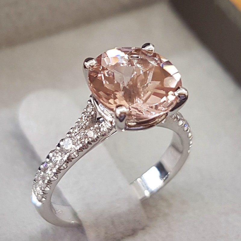 Pink Morganite Ring - Etsy