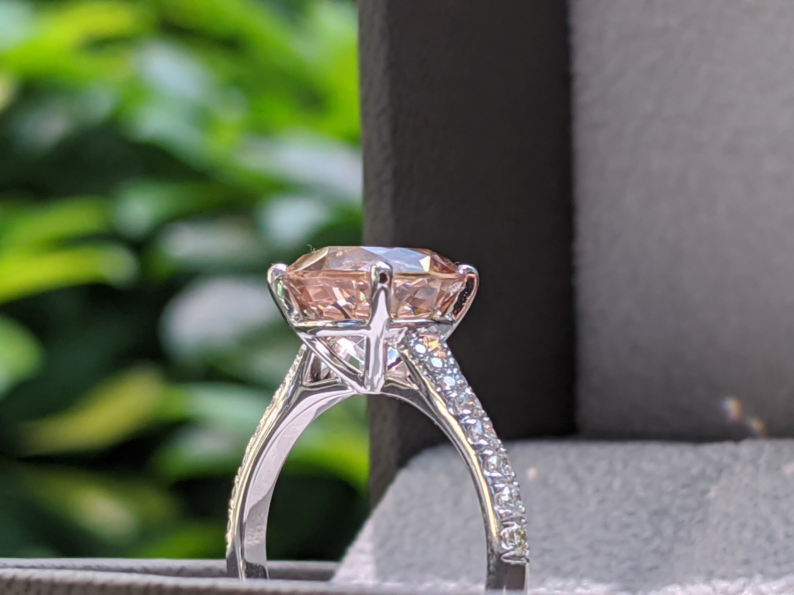 Pink Morganite Ring3 Carat Morganite Engagement Ring 14k | Etsy