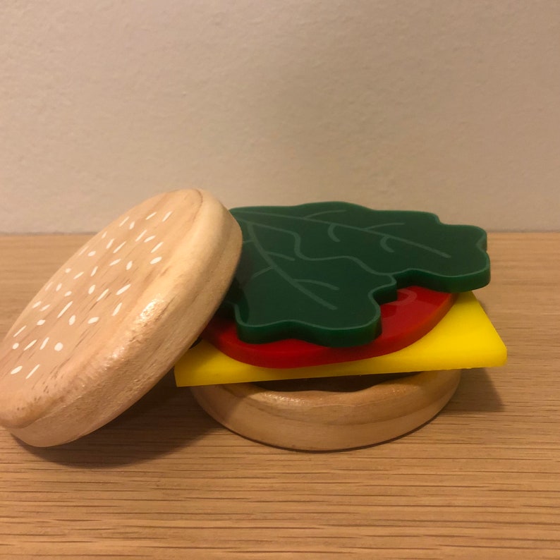 Burger Coaster Set - Etsy