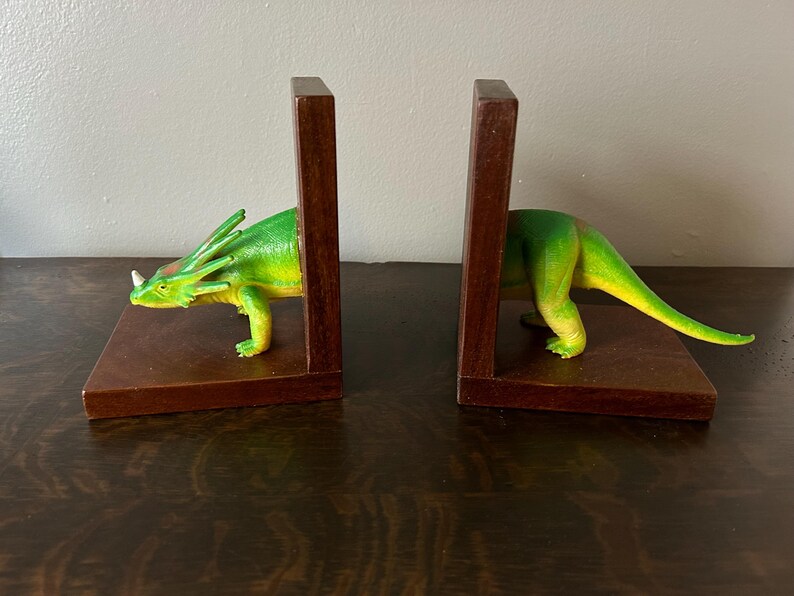 Dinosaur Bookends - Etsy