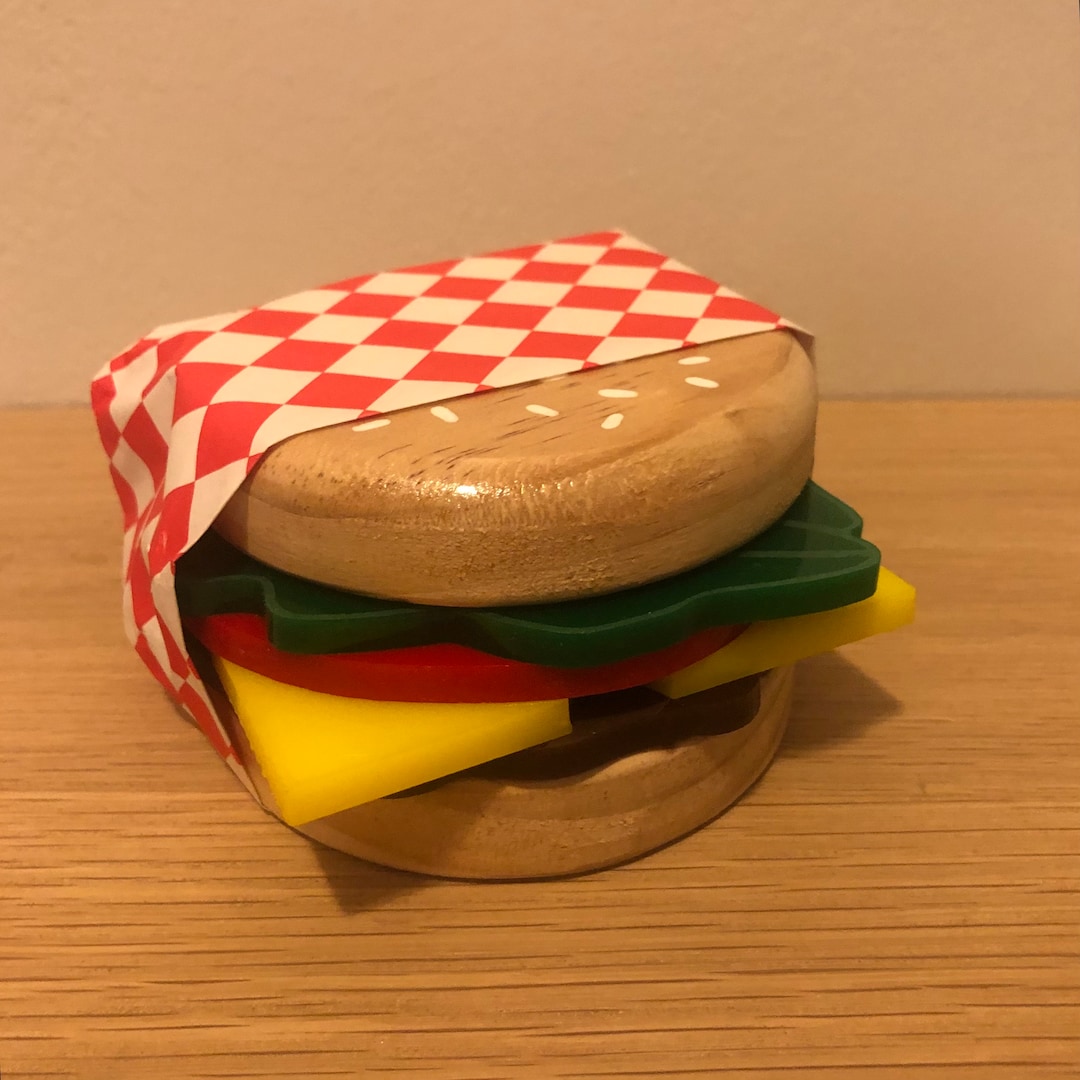 Burger Coaster Set - Etsy